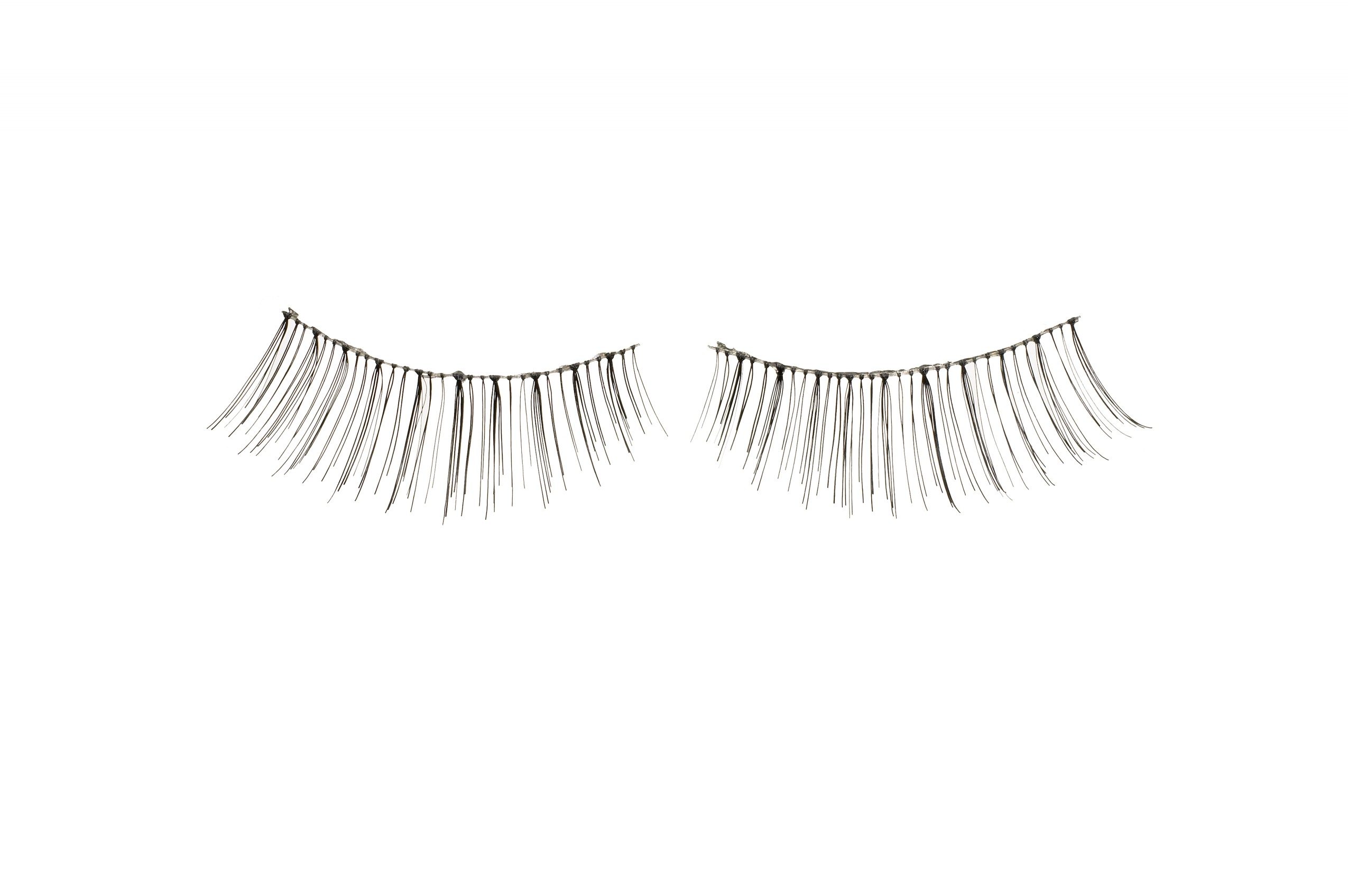 False eyelashes on white