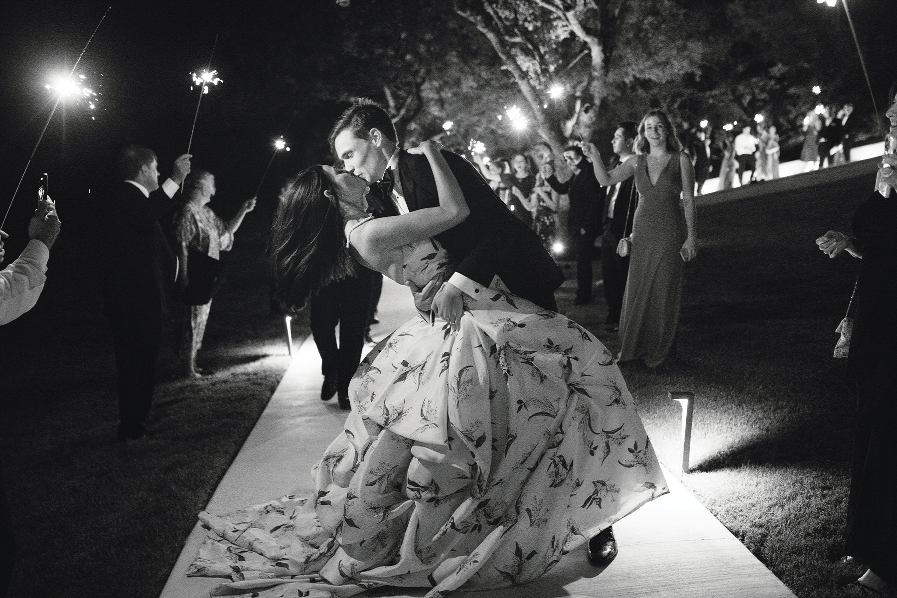 Non-Traditional Brides Will Love This Showstopping Green Patterned ...