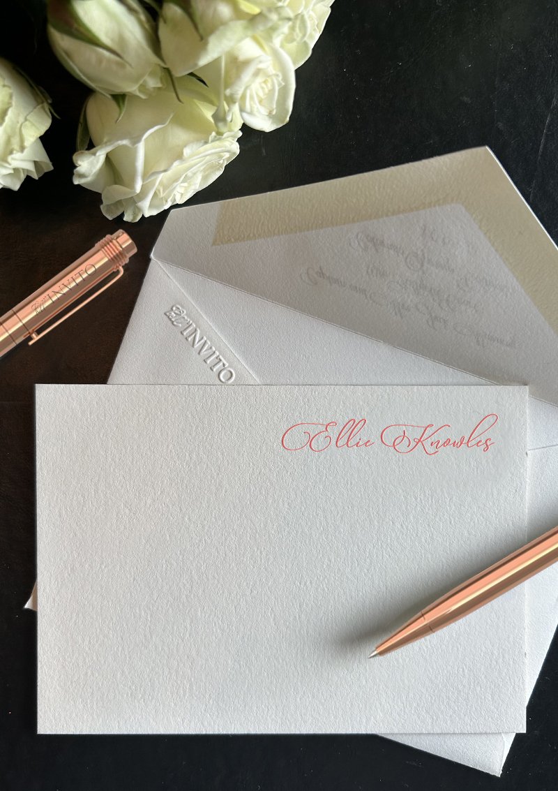 Bell'Invito Classic Engraved Stationary